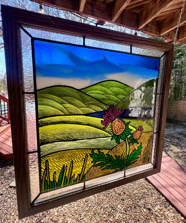 Highlands of Scotland - Stained Glass by Kib, LLC