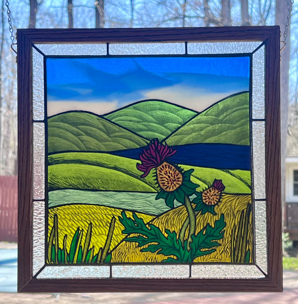 Highlands of Scotland - Stained Glass by Kib, LLC