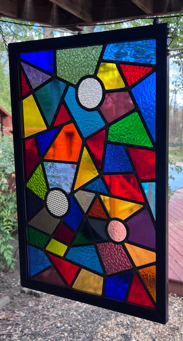 Clarus Glass Panel - Stained Glass by Kib, LLC